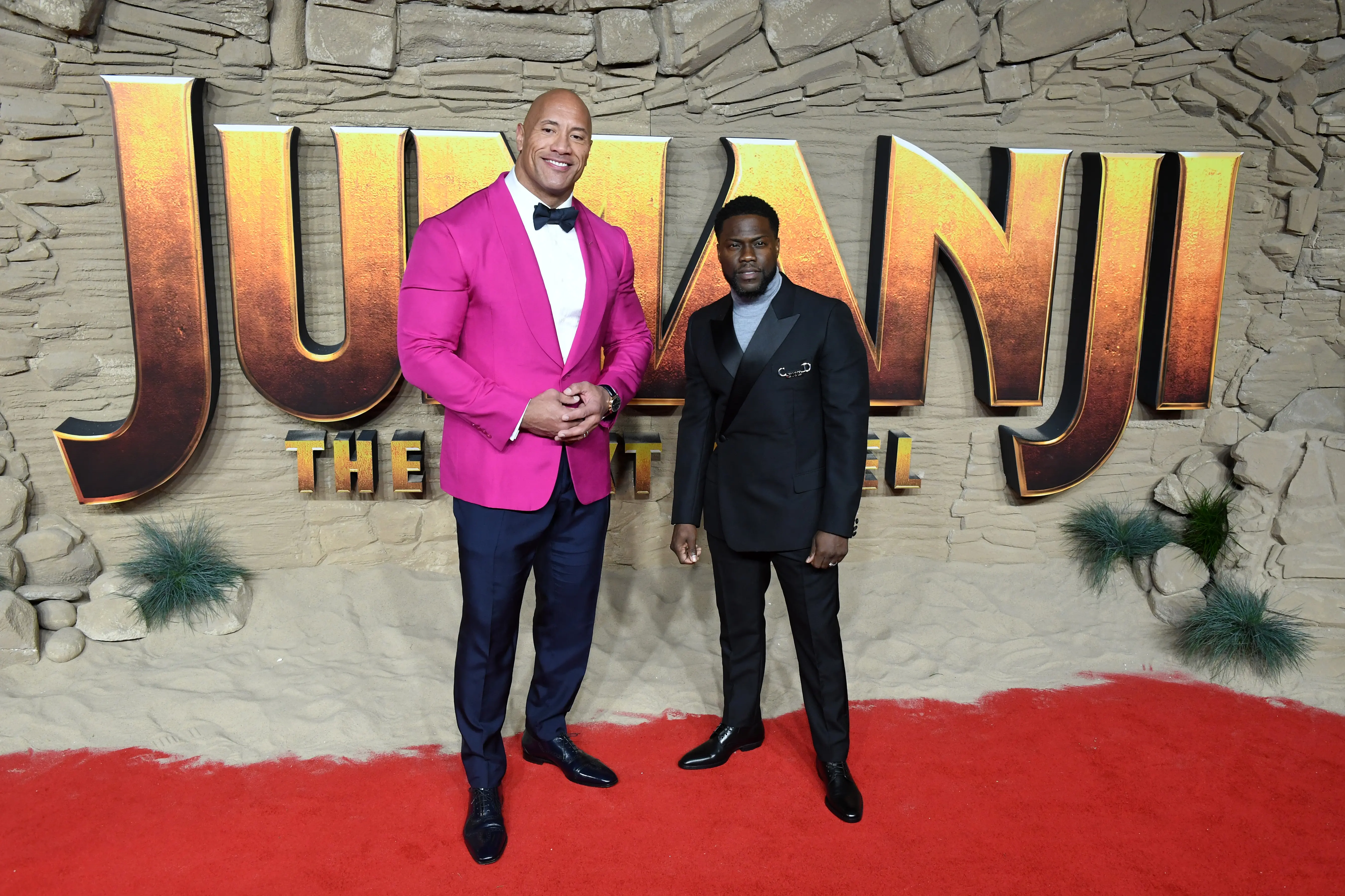 Dwayne Johnson jokes about Kevin Hart’s height while filming the new ...