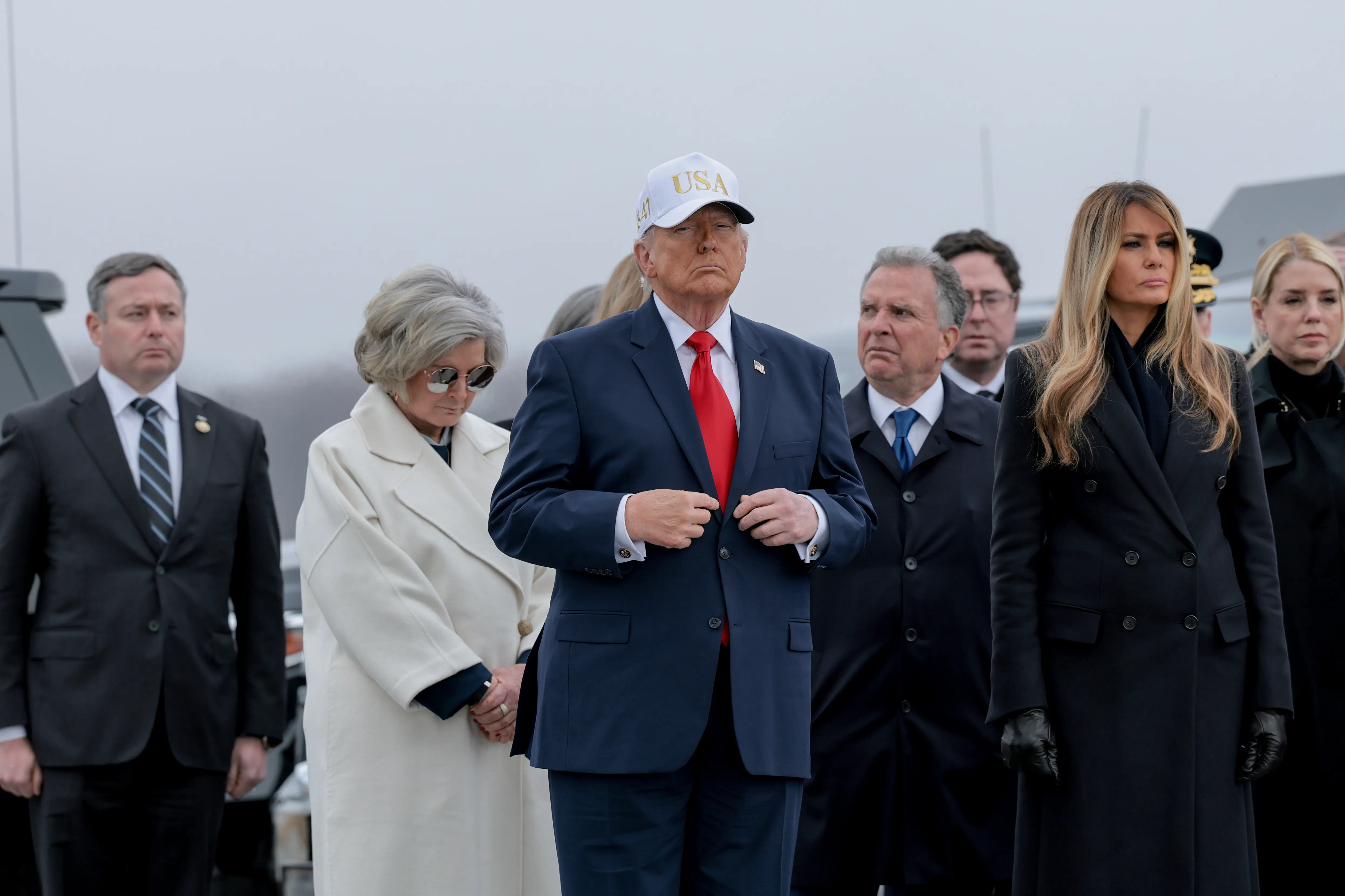Did Trump wear a baseball cap during dignified transfer? Greta Van ...