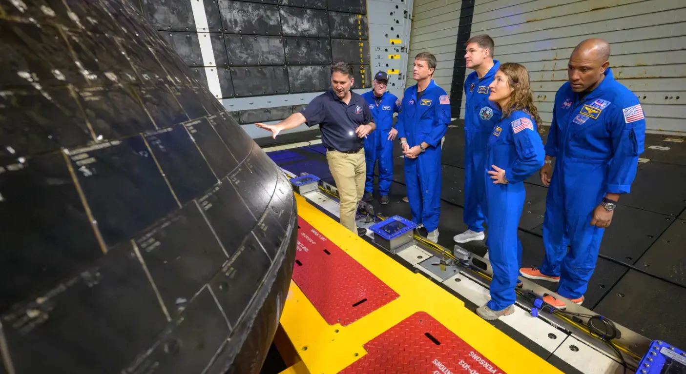 NASA’s Artemis II heat shield seen underwater for the first time in ...