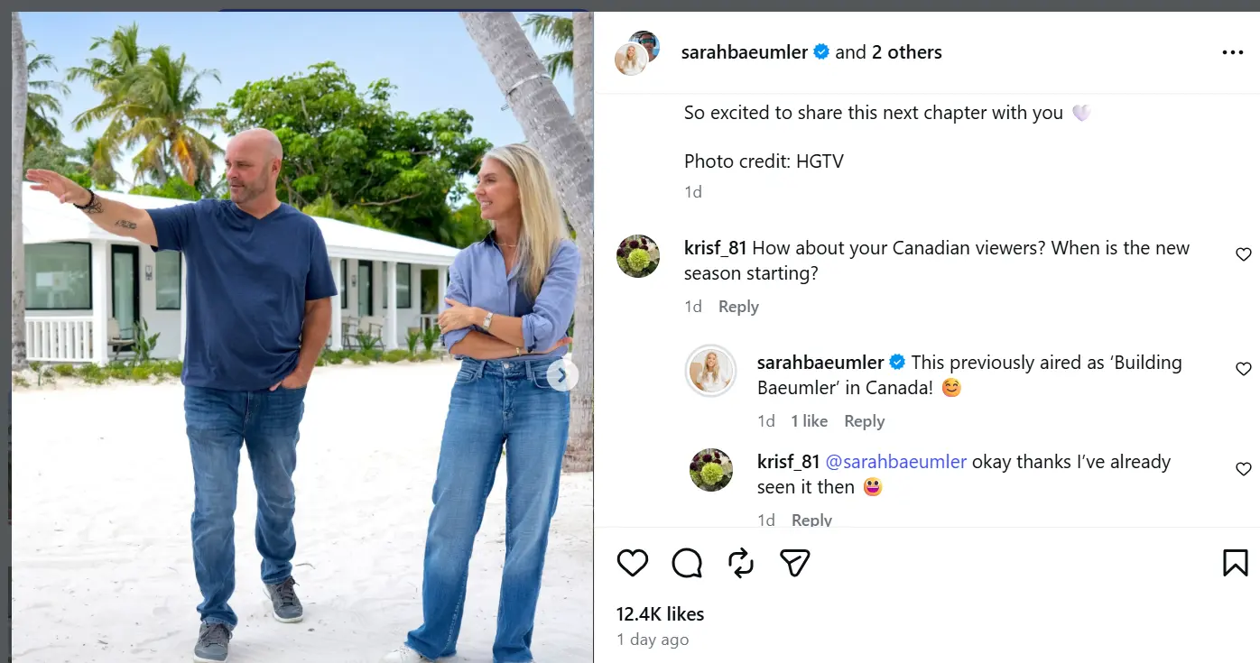Bryan and Sarah Baeumler return for HGTV’s Renovation Island: The ...