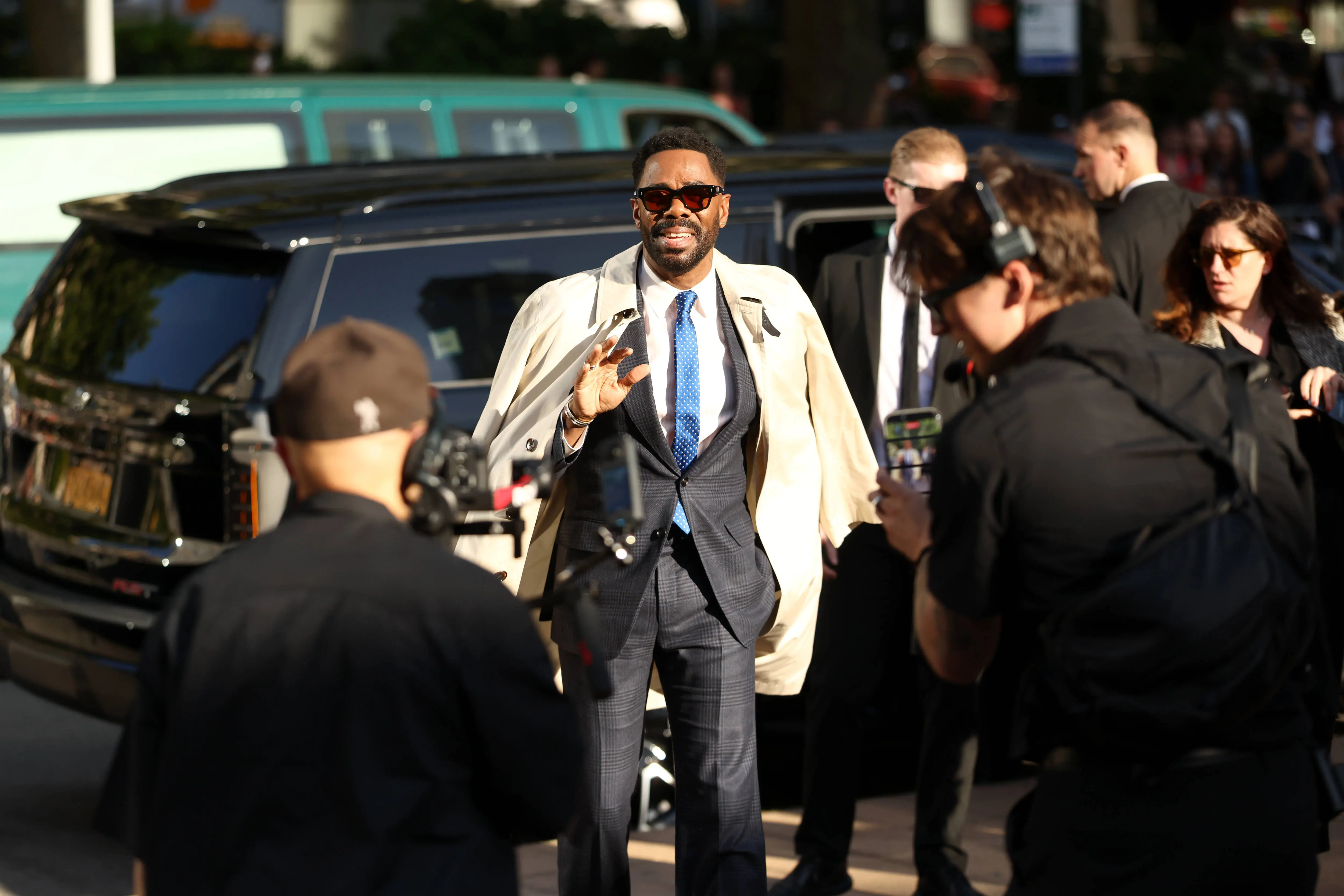 Disclosure Day star Colman Domingo arrives at ABC Studios in Dunhill ...